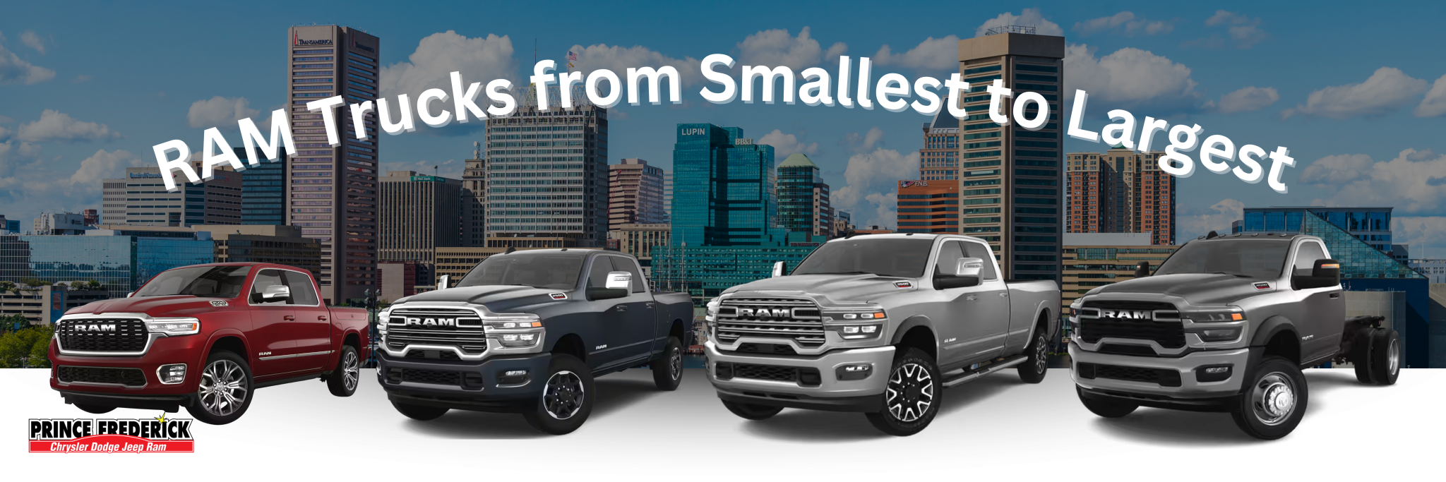 RAM Trucks from Smallest to Biggest - Prince Frederick CDJR